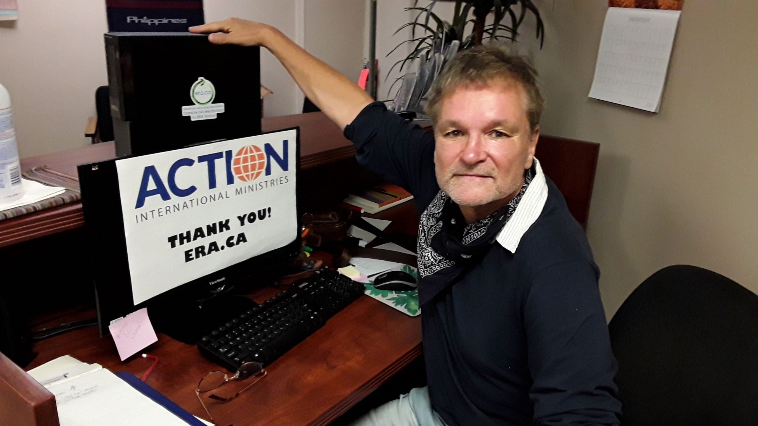 Action International Ministries Receives Computers from ERA