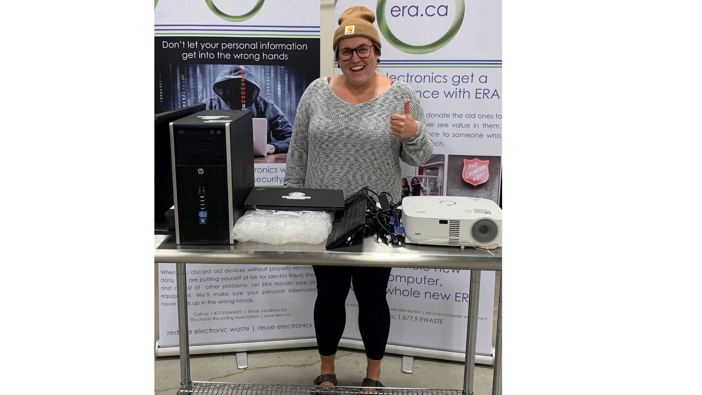 ERA Donates 2 Computers and a Projector to Hope Arising in MB