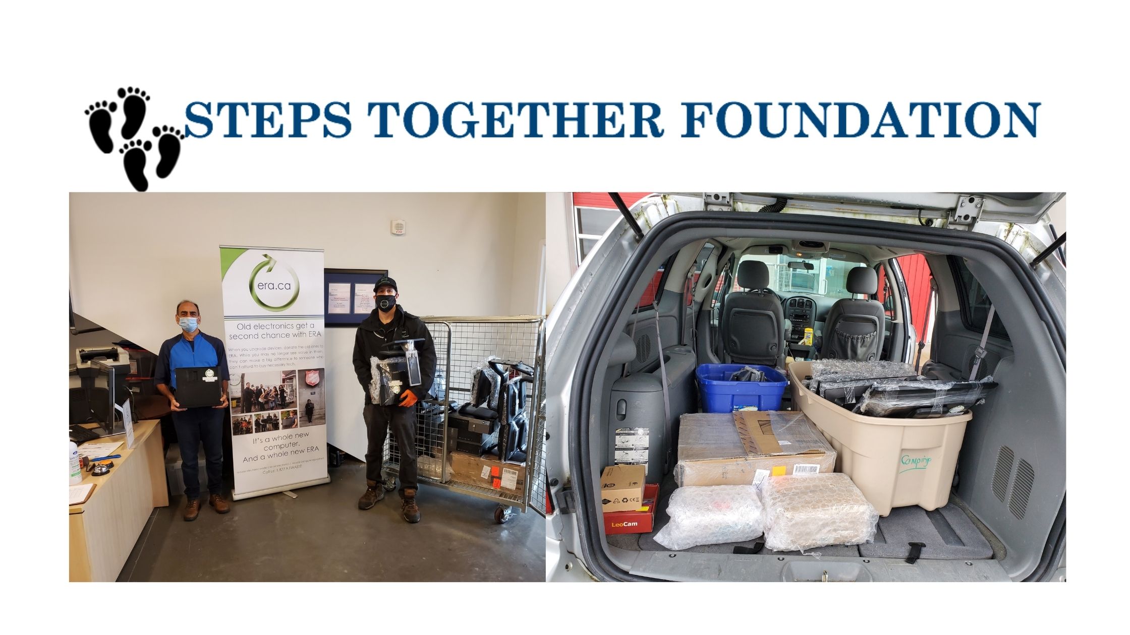 Steps Together Foundation Receives 10 Computers and Webcams!