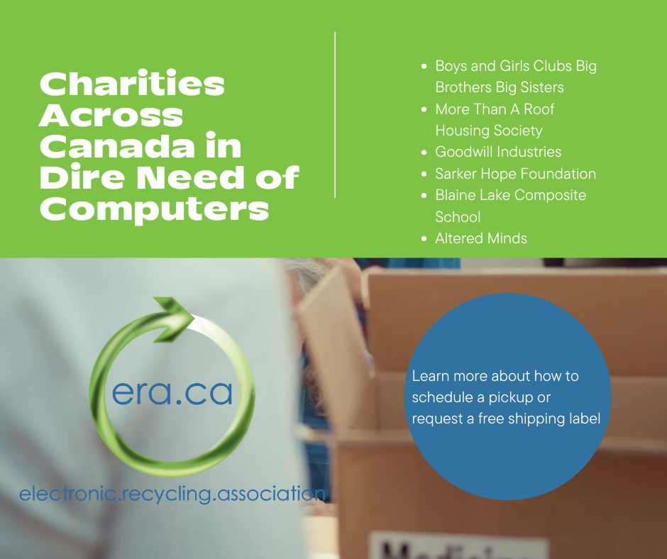 Charities Across Canada in Dire Need of Computers
