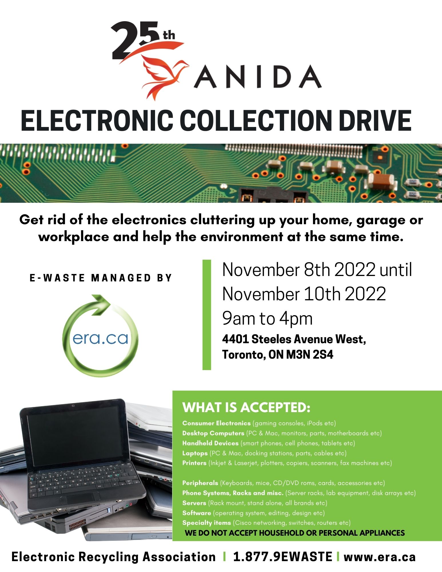 ANIDA Food Bank Host An Electronic Collection Drive