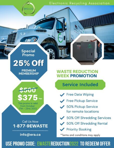 ERA’s Waste Reduction Week 2022 Promotion
