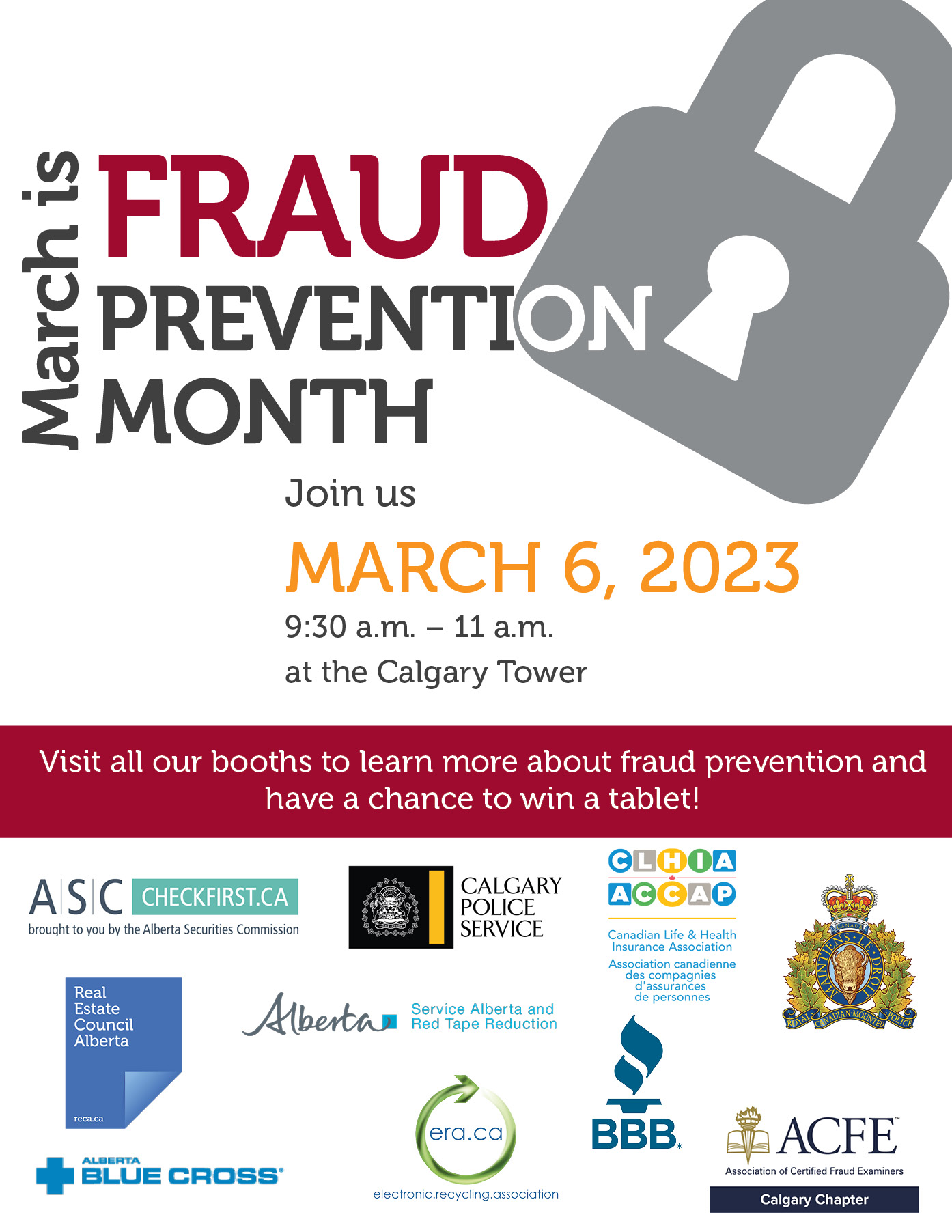 Calgary Fraud Prevention Month Launch Event