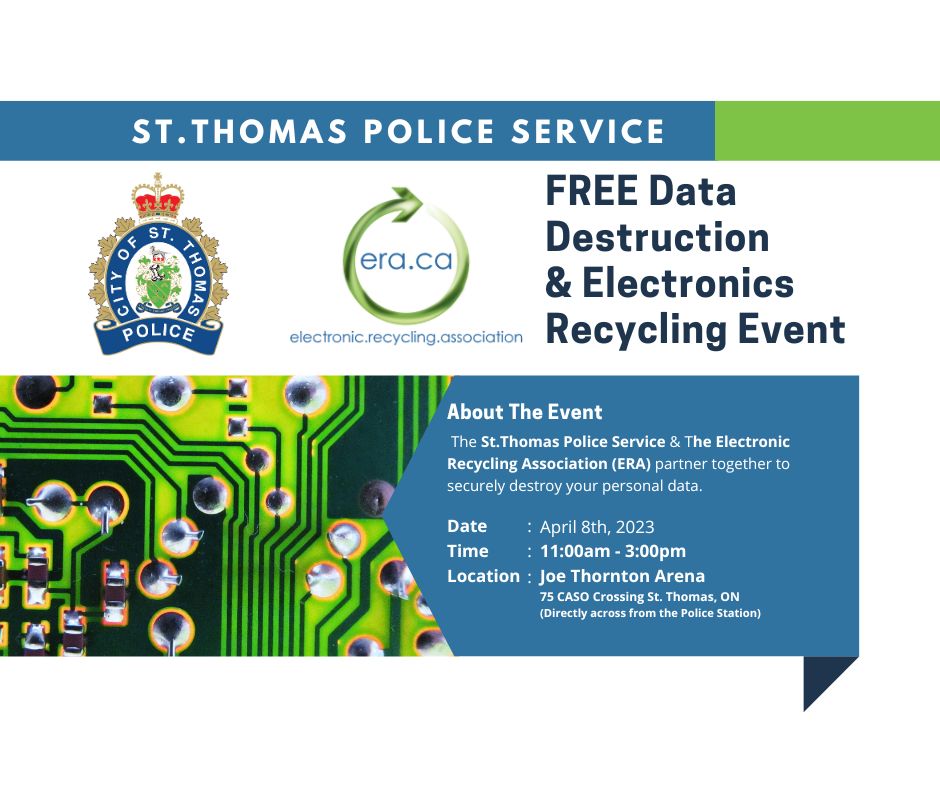 Securely Destroy Your Personal Data With St.Thomas Police
